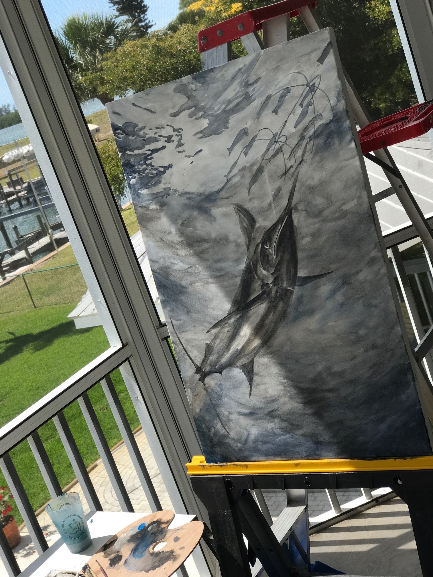 K.C. Scott's Marlin Painting | Marlin