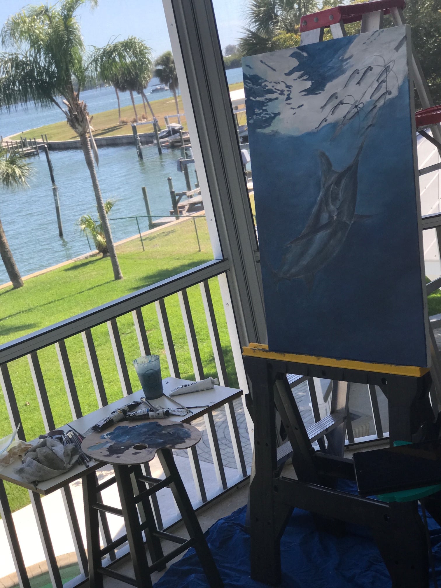 K.C. Scott's Marlin Painting | Marlin