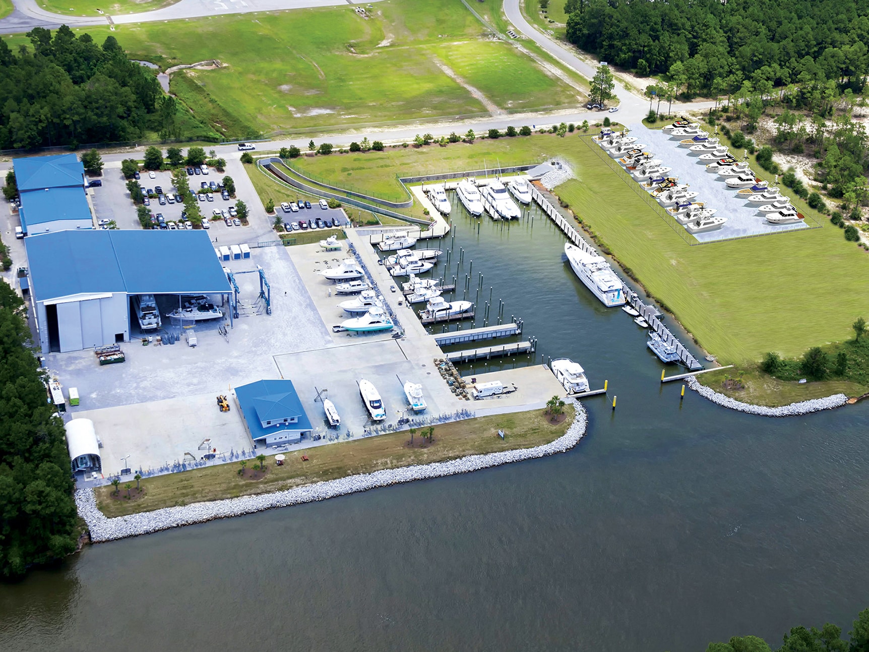 Saunders Yachtworks Adds New Dry Storage Facility | Marlin