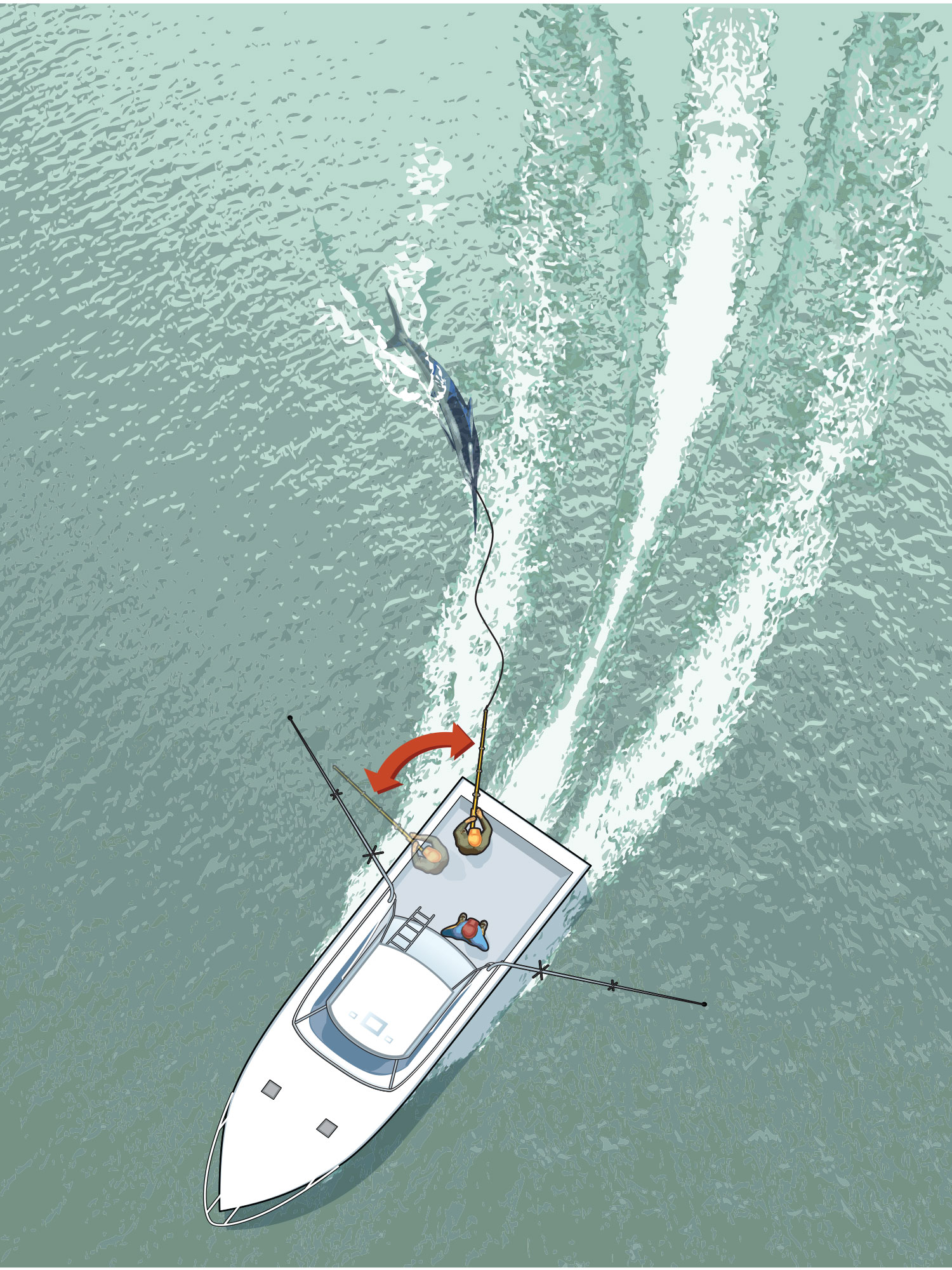 Marlin Fishing Teaser Tactics, Bait and Switch | Marlin