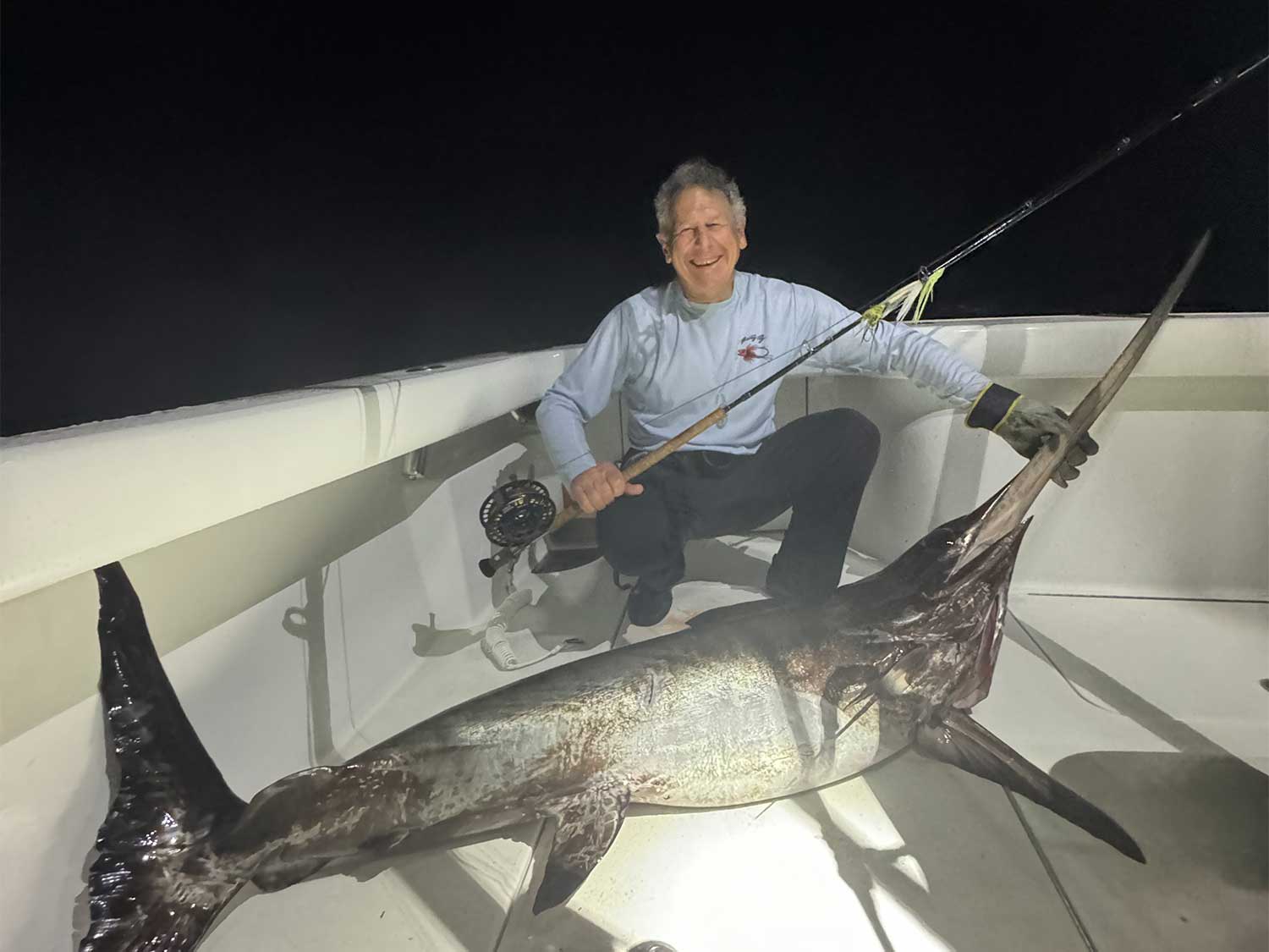 Angler Records First-Ever 100 Pound Swordfish on Fly Tackle | Marlin
